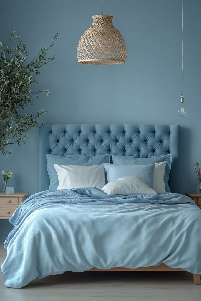 29 Serene Blue Bedroom Ideas That Feel Cozy and Relaxing - Decor Rio