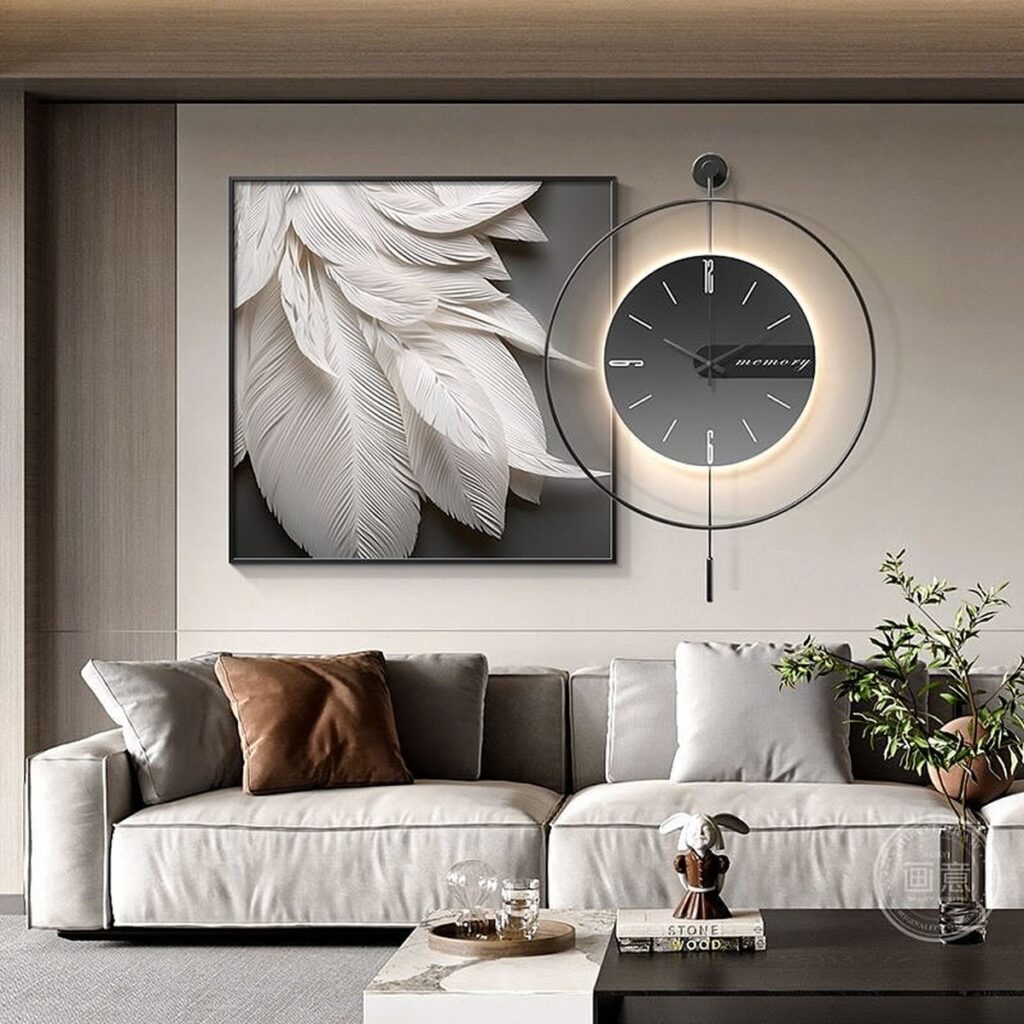 27 Wall Clock Styles to Add Elegance to Your Living Room - Decor Rio