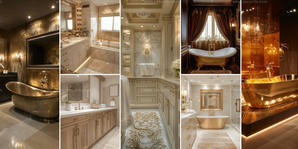 29 Glamorous Gold Bathroom Decor Ideas for a Luxe Touch - Decor Rio